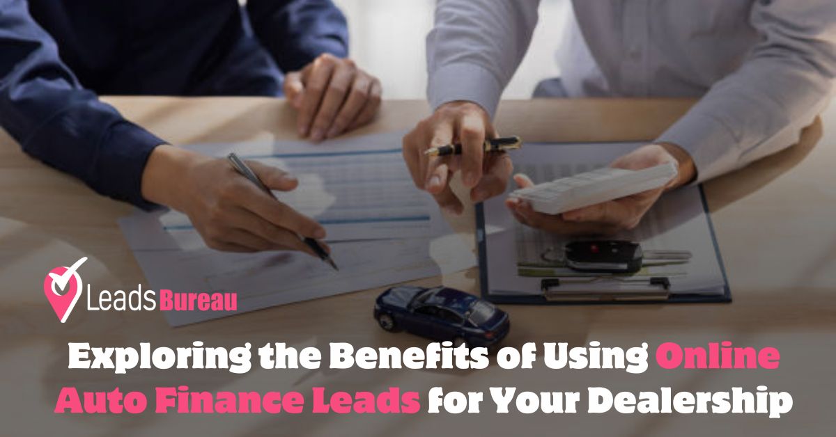 Boost Dealership Sales with Online Auto Finance Leads